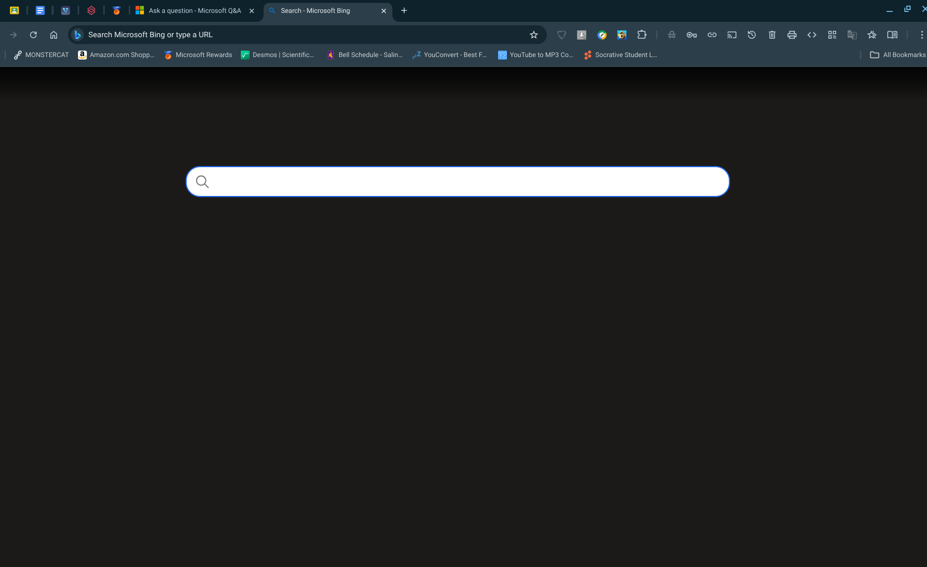 Why does bing not work for me? - Microsoft Q&A