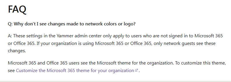 Yammer Admin Center inconsistent menus - Microsoft Q&A
