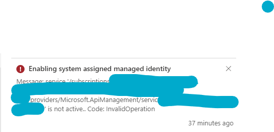 [Potential Bug]Can't turn on system managed Identity for APIM standard V2 SKU both in portal or ...