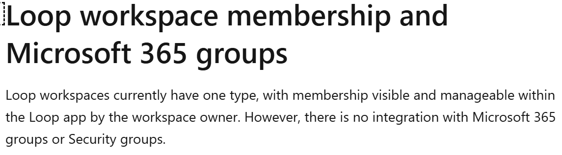 Query on Loop - Microsoft Q&A