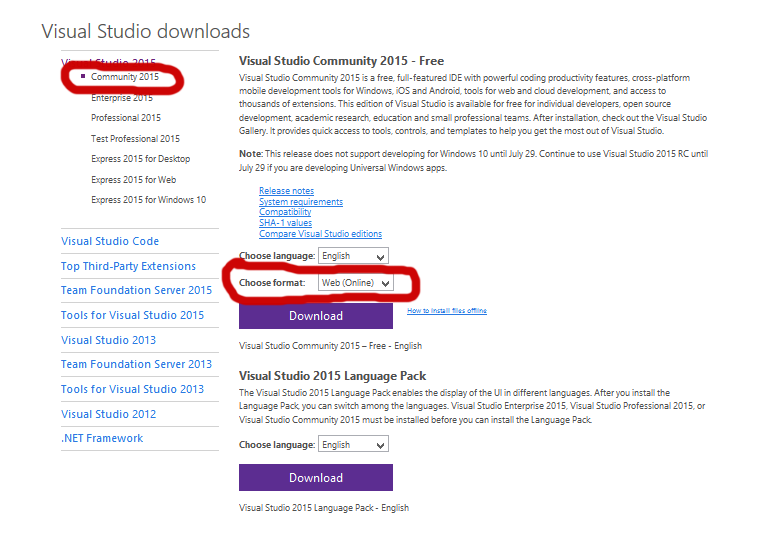 Where to download Visual Studio 2015 Community Edition (Final) ISO file ...