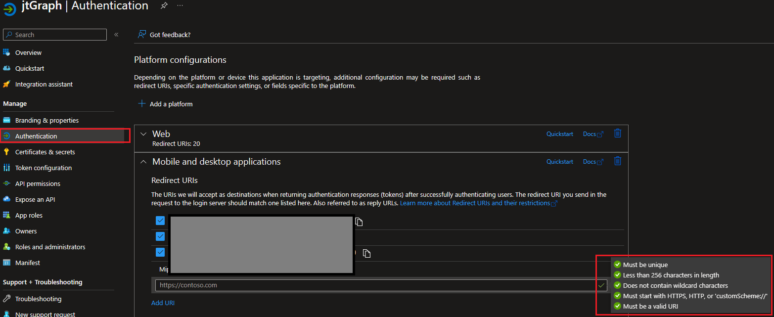 Authorized redirect URIs - Microsoft Q&A Authorized redirect URIs - Microsoft Q&A