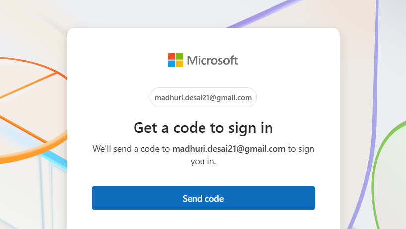 Not able to login to azure devops organization, it is sending code to ...