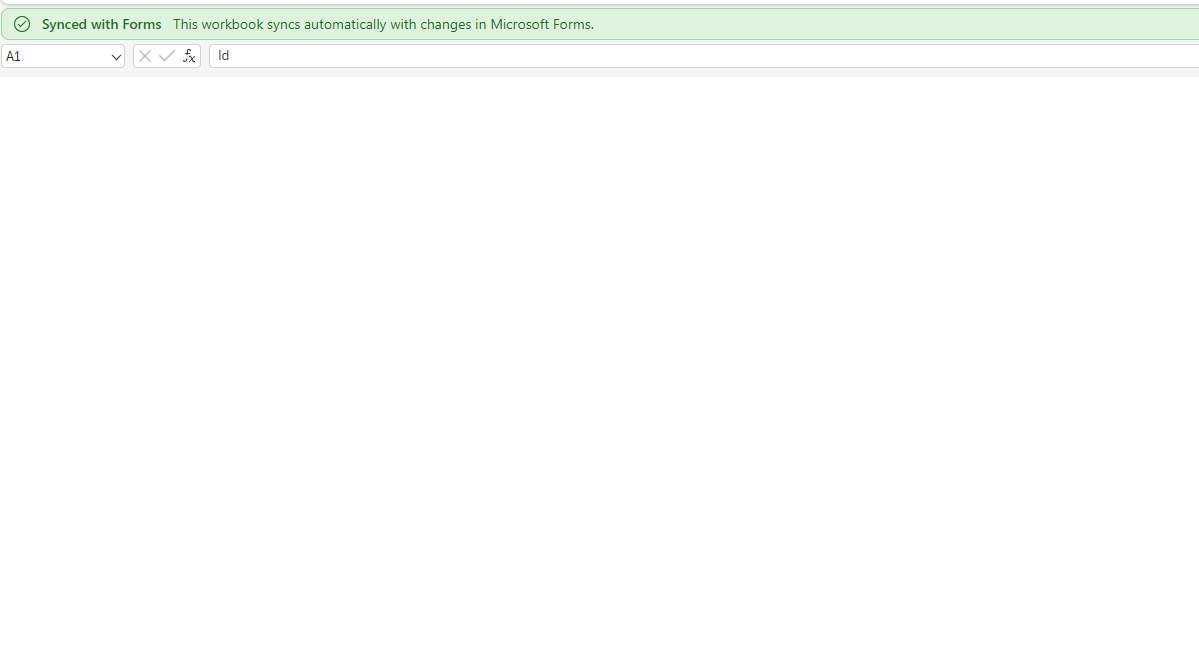 MS form web excel submission syncing issue - Microsoft Q&A