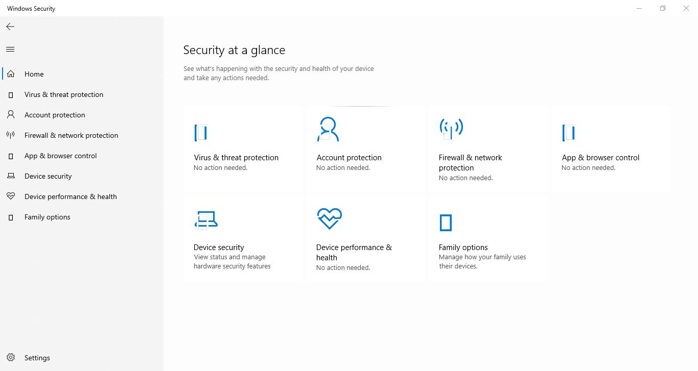Windows Security green check marks are missing - Microsoft Q&A