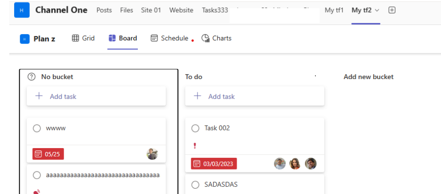 Create Tab call in Teams call for MS Planner showing all Tasks, not ...