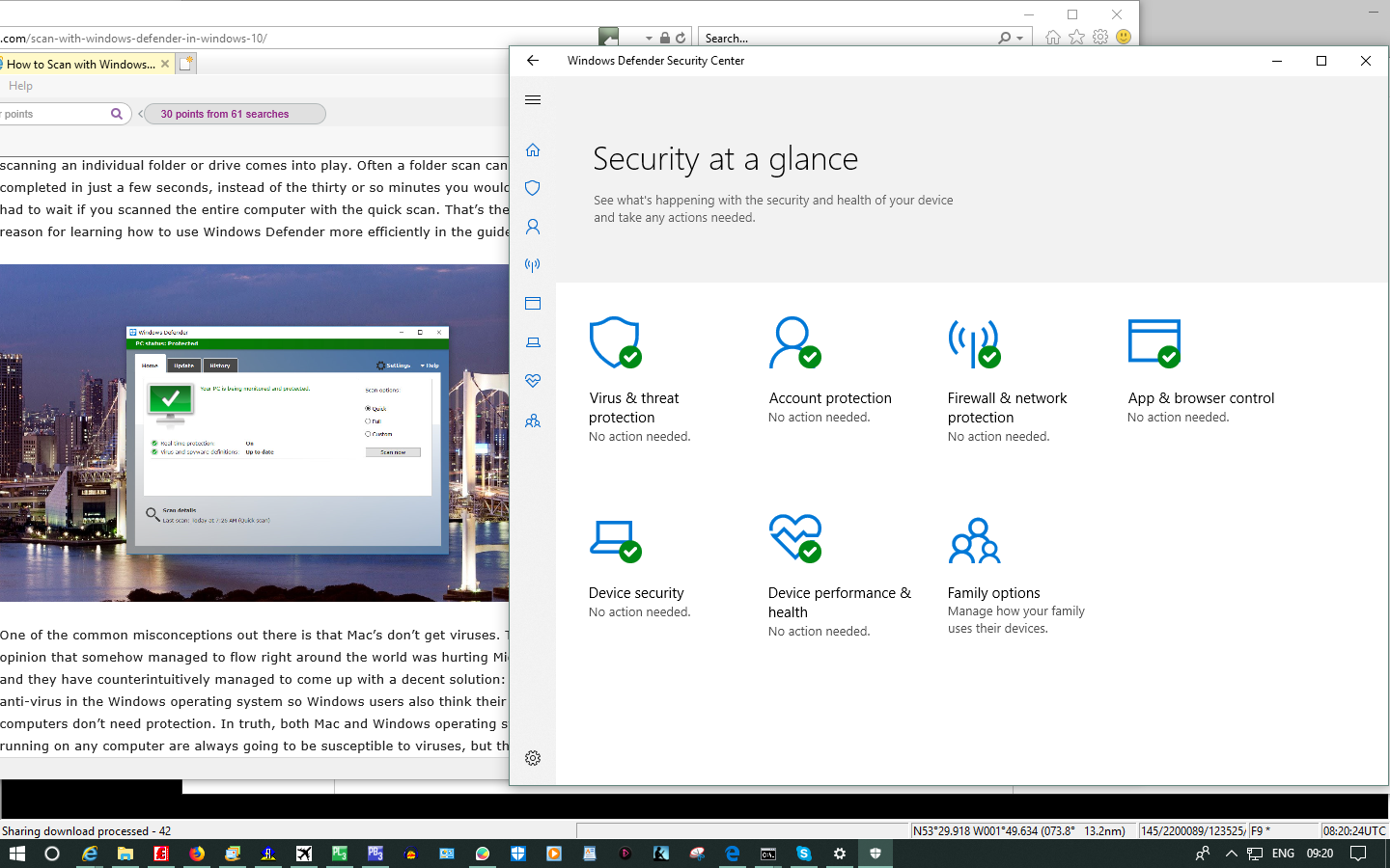 Windows Defender Home screen - Microsoft Q&A