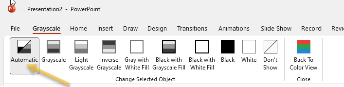 PowerPoint Slide Text not Visible in when Viewed in Grayscale or Black ...