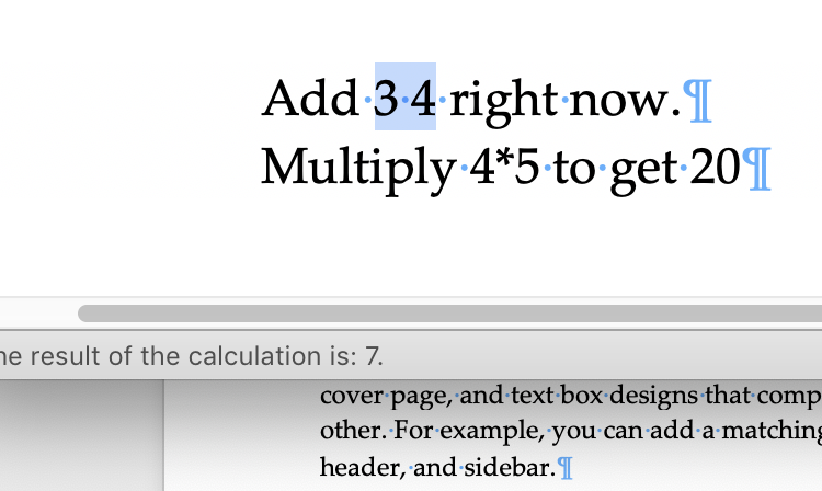 Calculate Command Word 365 for MAC. Need it back - Microsoft Q&A