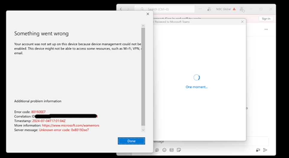 Error when signing into onedrive (see details) - Microsoft Q&A