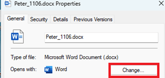 when I try to open a "word" document, it always wants to convert the ...