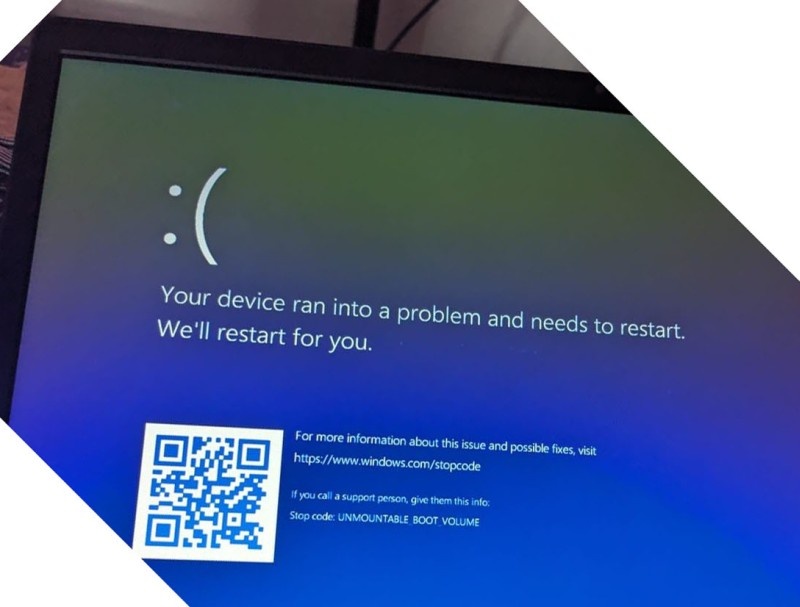 Your device ran into a problem and needs to restart - Microsoft Q&A