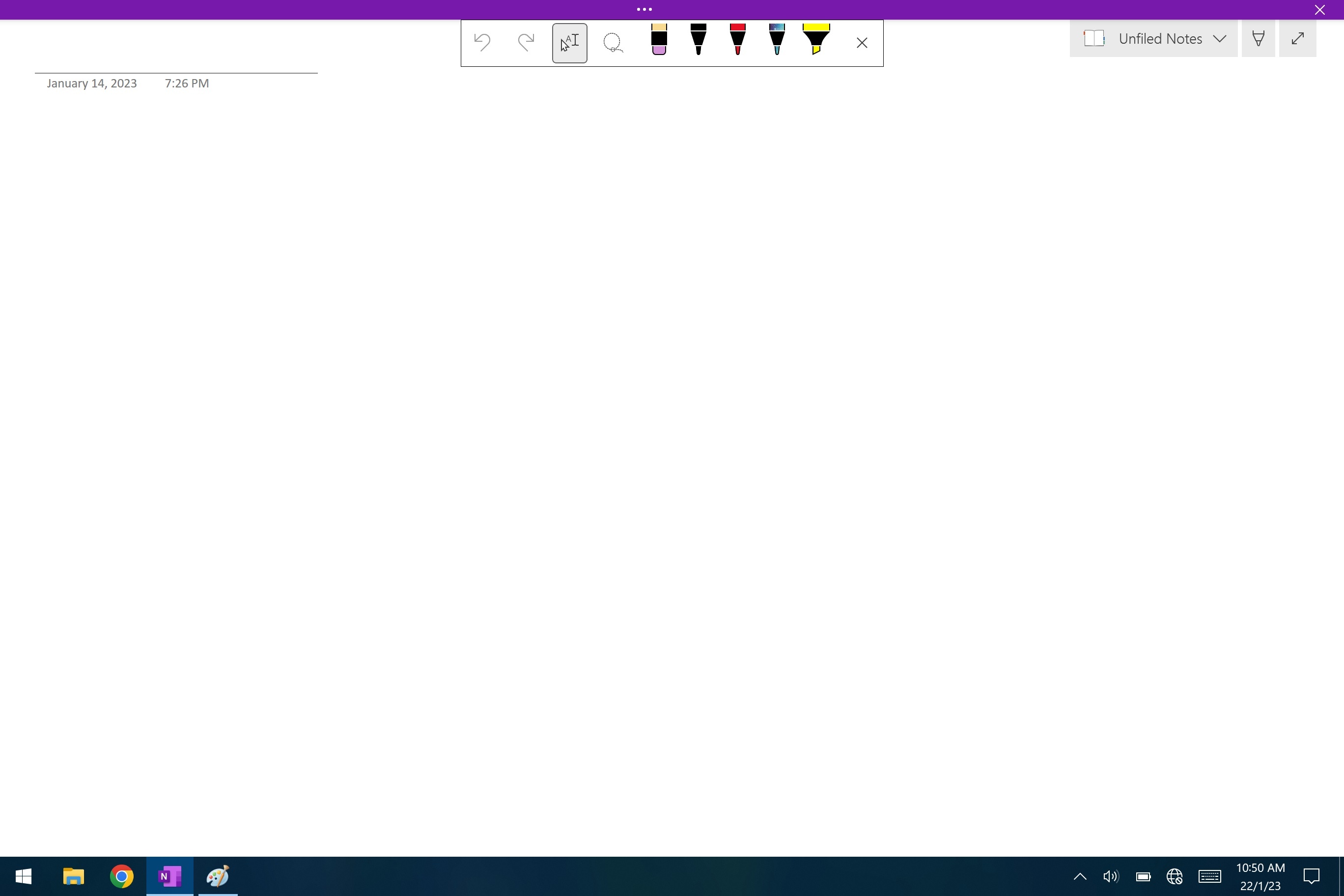 OneNote floating pen toolbar missing in Full Screen mode, but I have ...