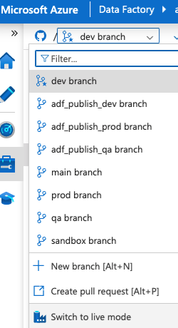 Can managed private endpoints be used while debugging a feature branch in Azure Data Factory ...