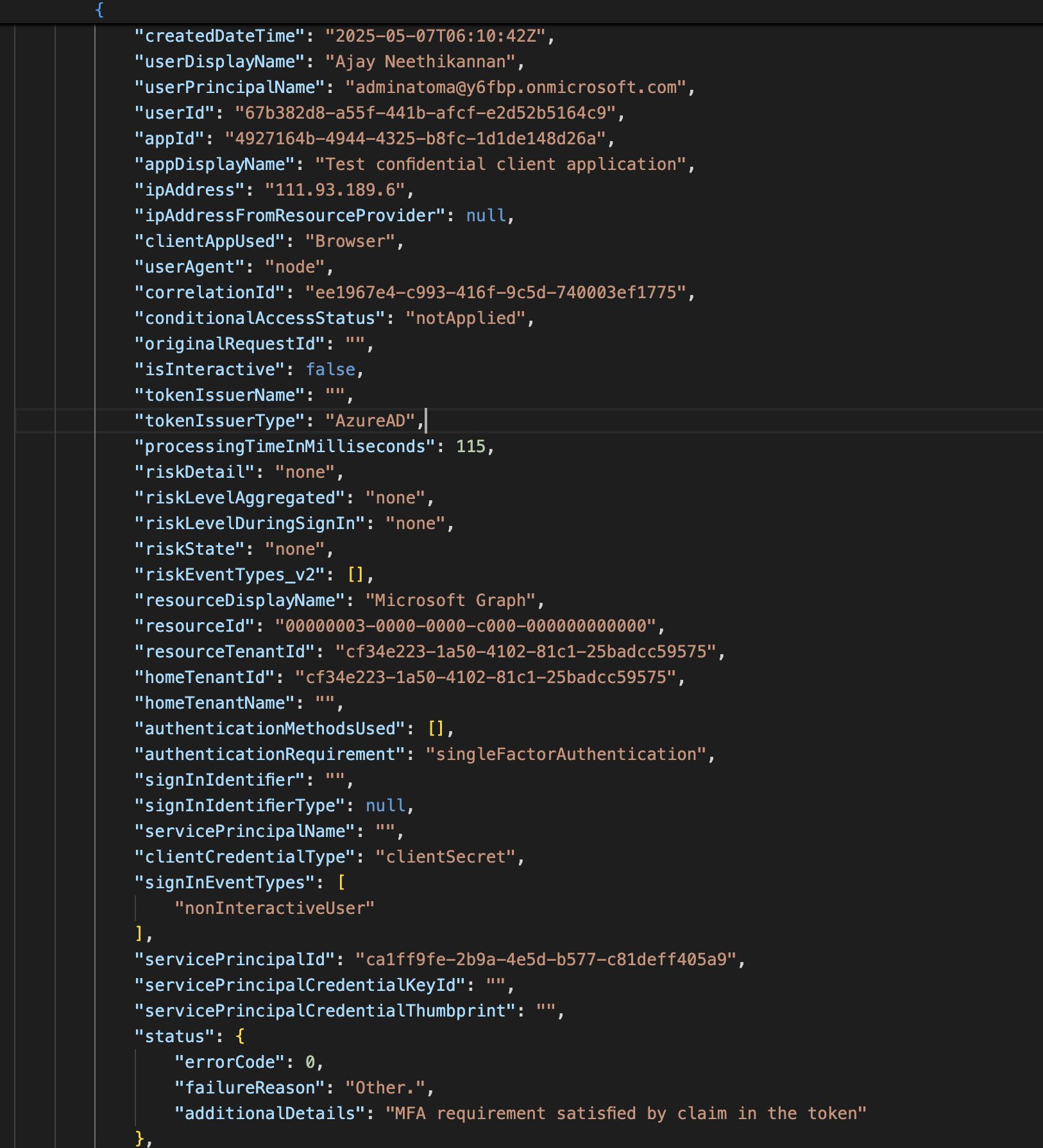 How to know credential usage from Entra sign-in logs? - Microsoft Q&A