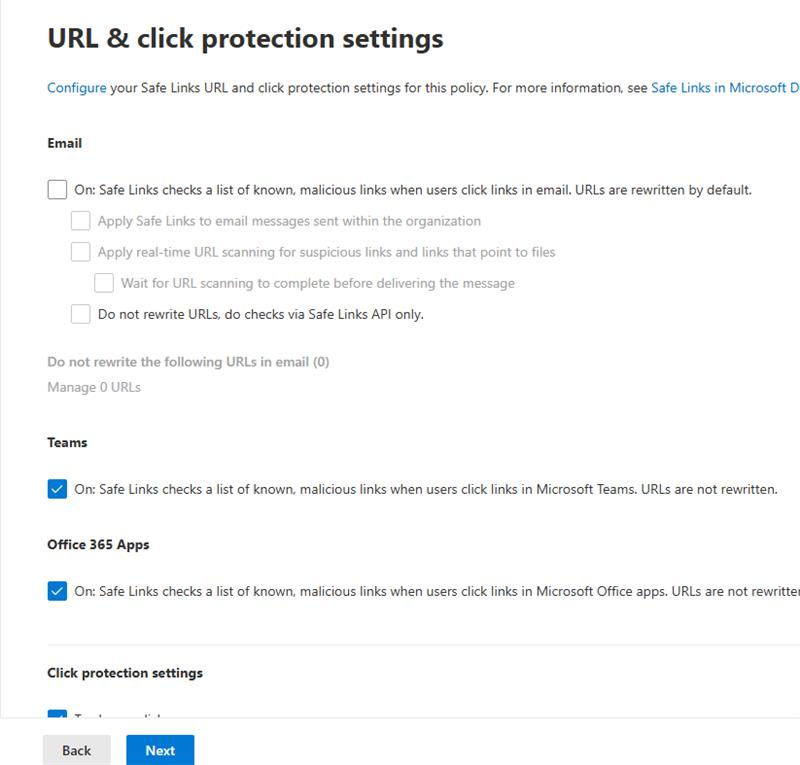 Inbox Rule to disable rewritting Safelink url from specific sender - Microsoft Q&A