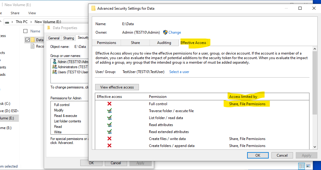 Architecture of File Shares in Windows - How resultant permissions are ...
