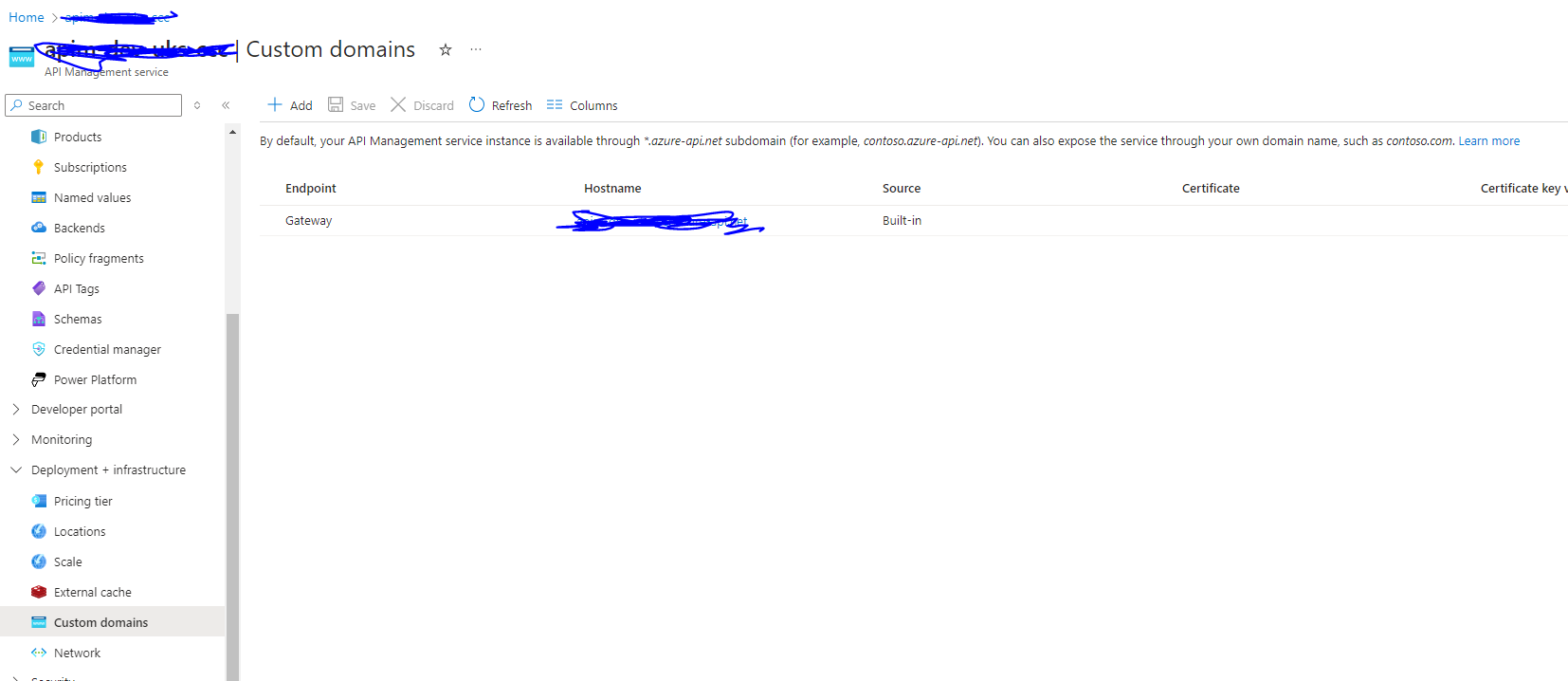 Cannot disable/Enable Request client certificate in APIM - Microsoft Q&A