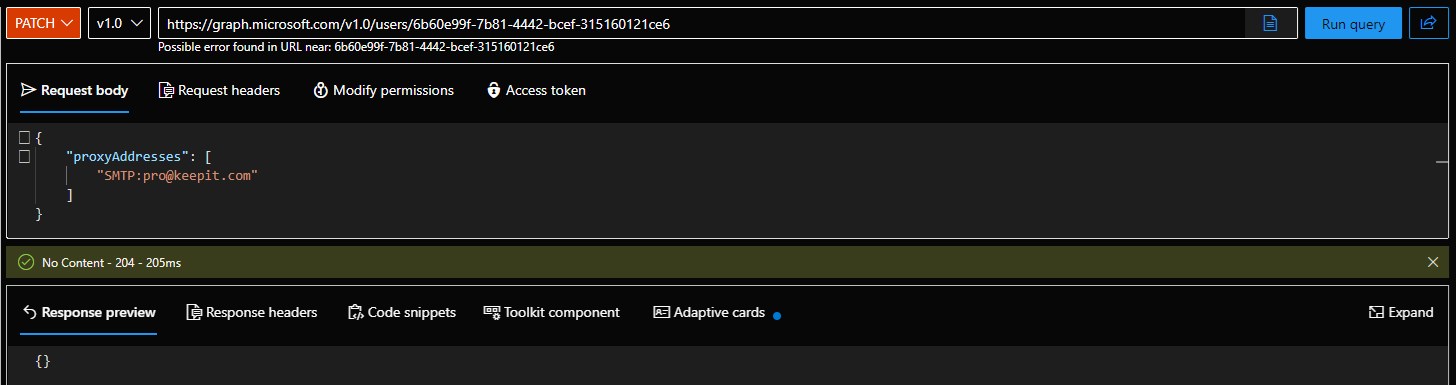 Edit and remove the extra proxy address for guest user in Azure AD ...