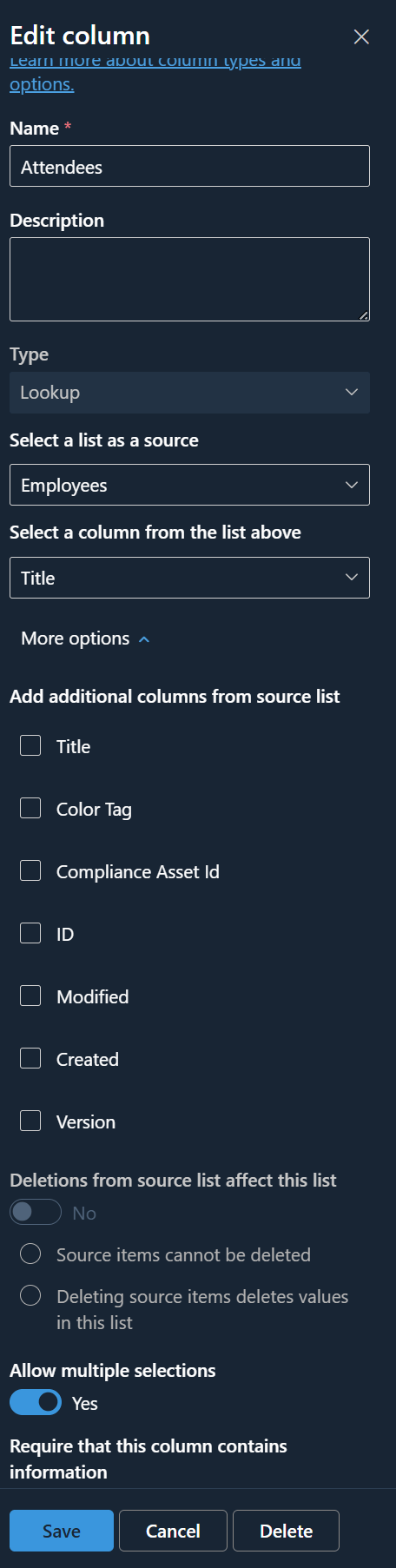 Microsoft Lists Multiple Problems With Lookup Columns Not Behaving As Expected Microsoft Qanda