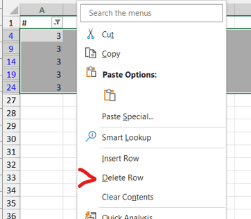 How do I delete multiple rows at one time? - Microsoft Q&A