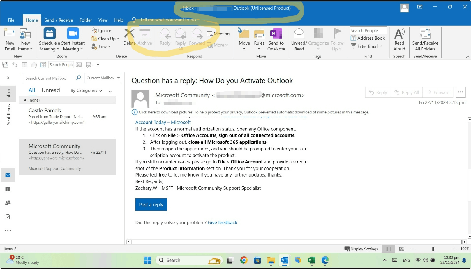 How Do you Activate Outlook - Microsoft Q&A