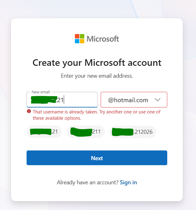 account not found - Microsoft Q&A