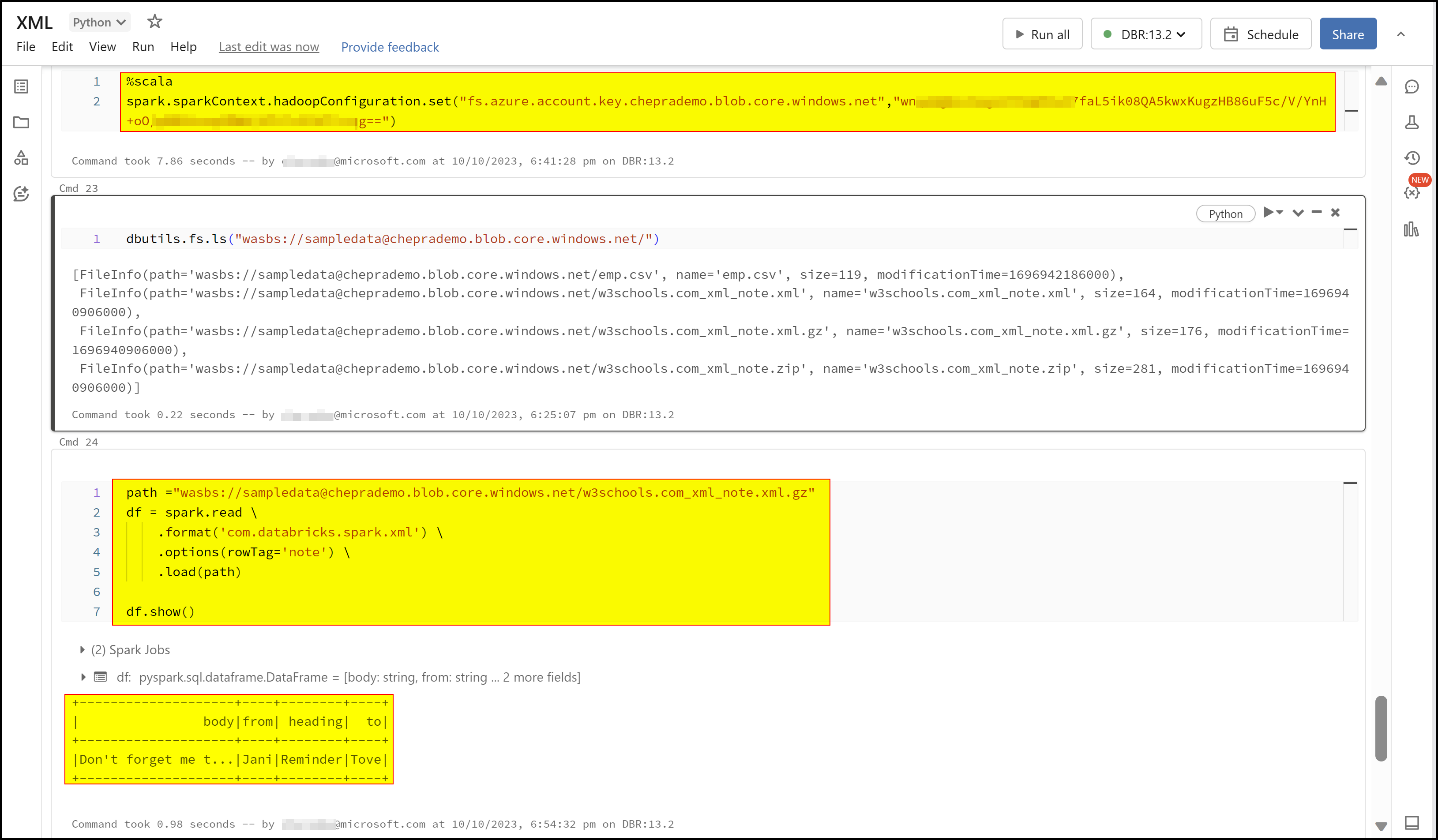 Unable to access container-name in account storage-account-name.blob.core.windows.net using ...