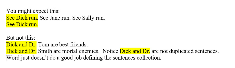 Duplicate Sentences Tool - Microsoft Q&A