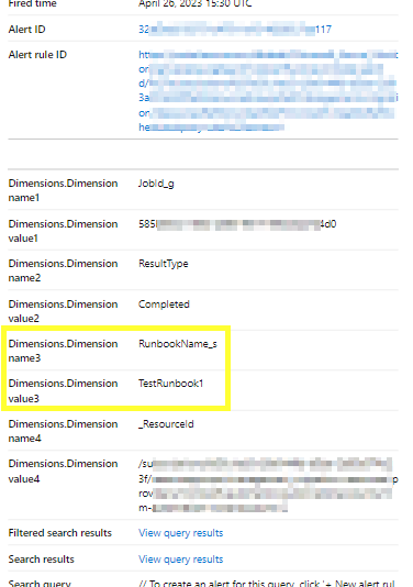 Azure Automation Account --> Monitoring --> Alert Rule --> Custom ...