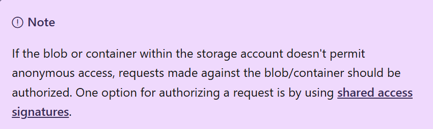 Origin (blob storage) has Allow Blob anonymous access Disabled and Azure Front Door doesn't ...