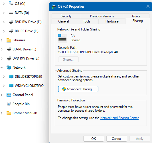 Credential for file sharing - Microsoft Q&A