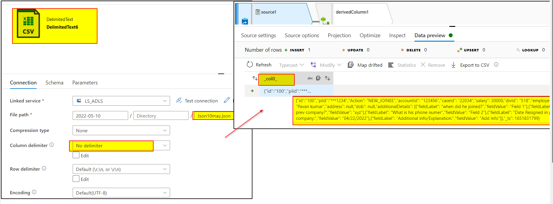 ADF : Formmating of the file in datafactory pipelines - Microsoft Q&A