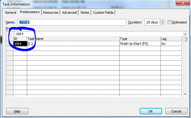 MS Project - Unique ID in Task Information Window - Microsoft Q&A