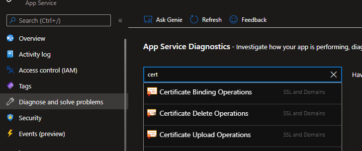 App Service Certification Domain Validation Doesnt Work Microsoft Qanda