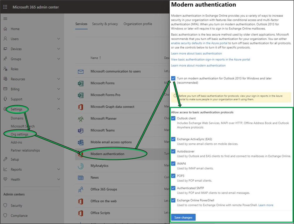 Deprecation of Basic authentication in Exchange Online - Microsoft Q&A