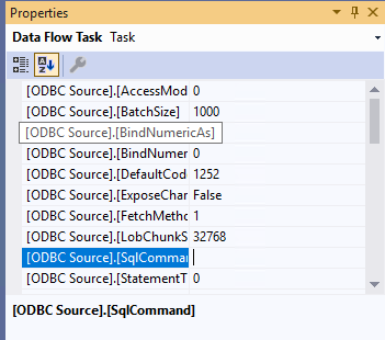 SQL comamnd box for ODBC source editior not apperaing in SSDT 2019 - Microsoft Q&A