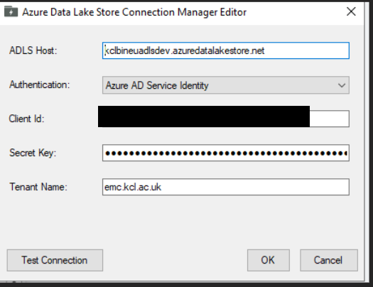 Issue with loading Data from SSIS to DataLakeGen1 - Microsoft Q&A