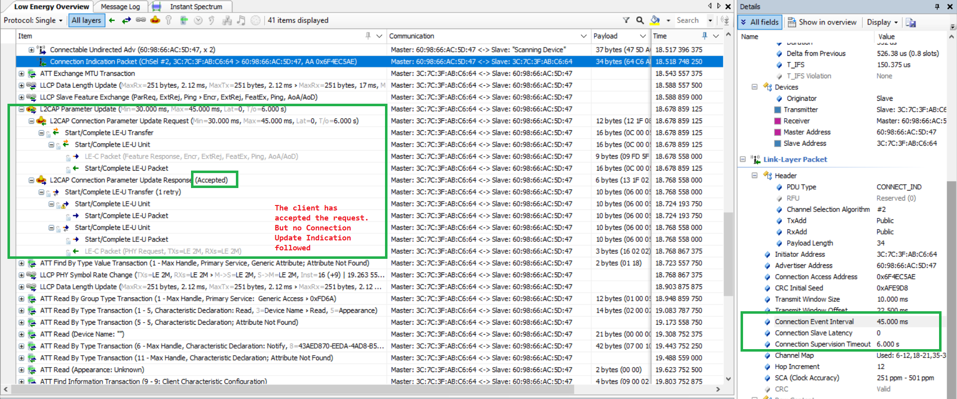 Windows 10 BLE: Connection Parameter Update issue - Microsoft Q&A