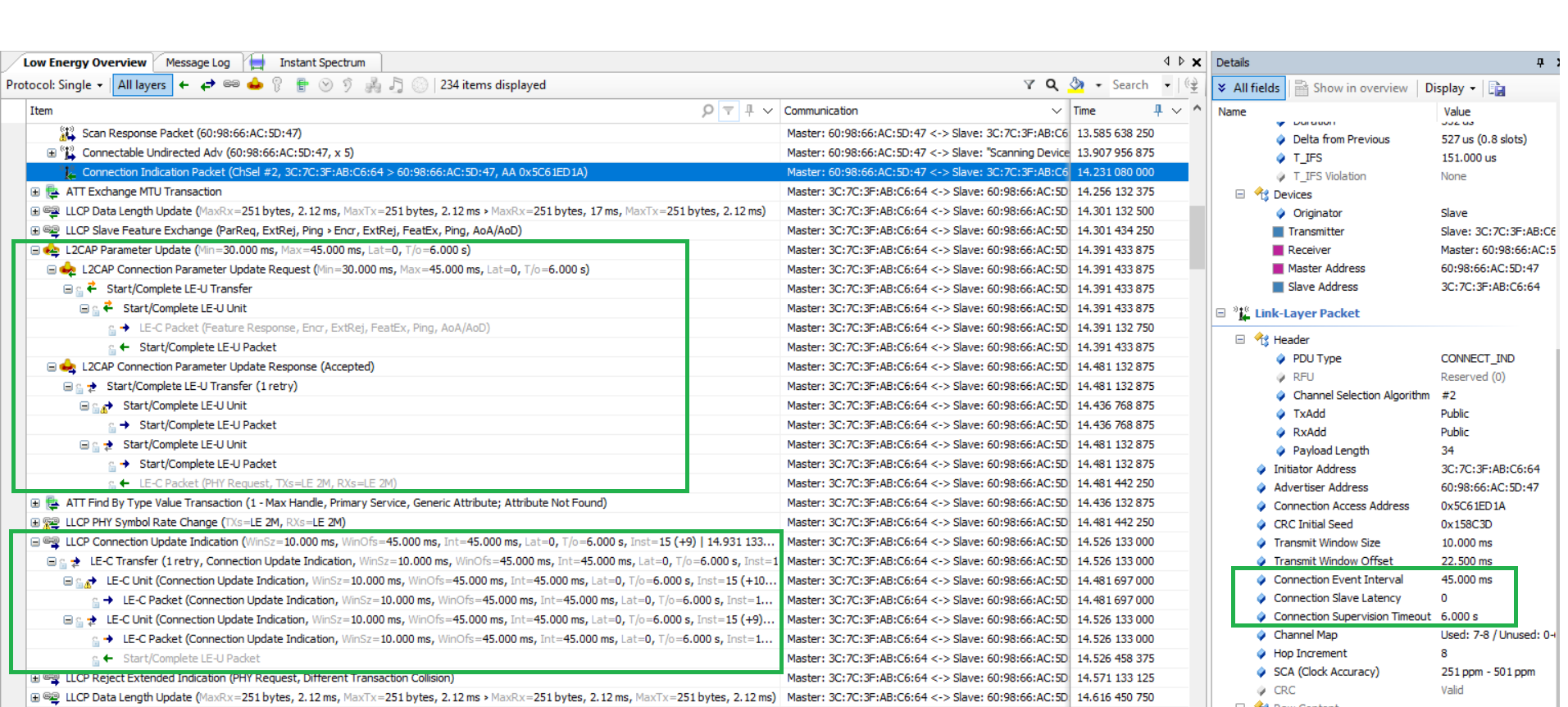 Windows 10 BLE: Connection Parameter Update issue - Microsoft Q&A