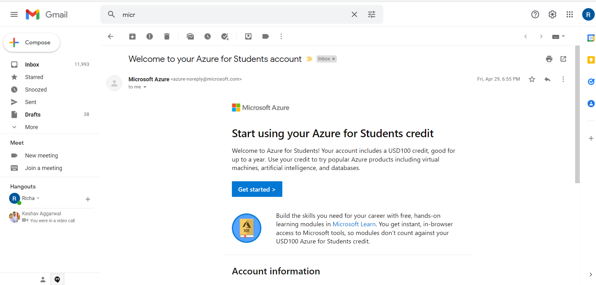 help in Azure student Account - Microsoft Q&A