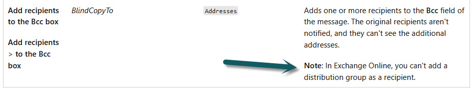 Creating transport rule to block emails sent to a Mail enabled security ...