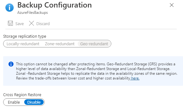 Redundancy of backups - Microsoft Q&A
