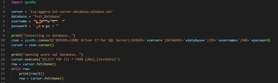 Issues Connecting To Azure Sql Database Python Microsoft Qanda 1029