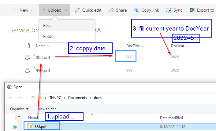 How to fill data to custom column from other columns automactically while uploading document ...