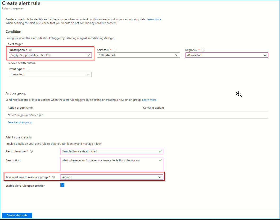 Scope of Azure Service Health alerts in Bicep template - Microsoft Q&A