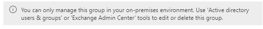 we need to remove the member from DL on Office 365 the DL is synced ...
