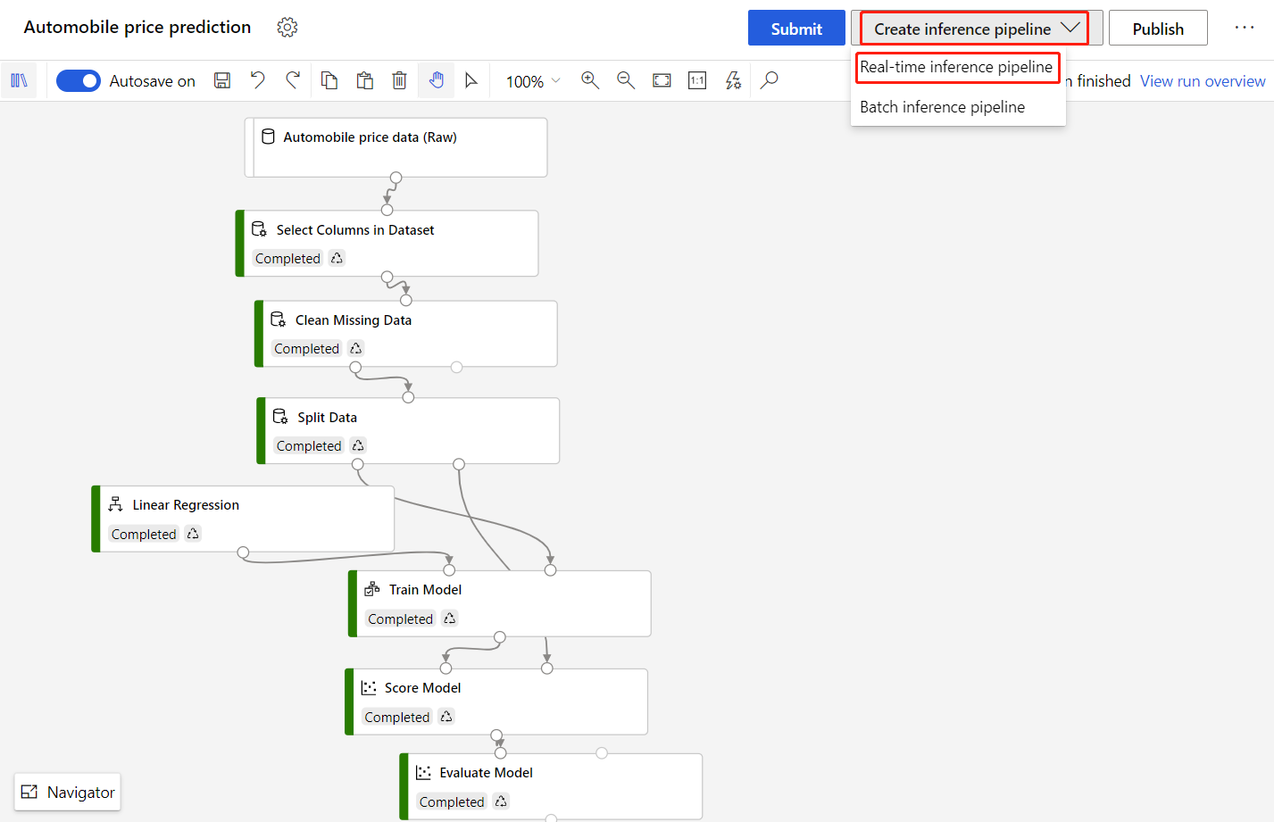 Inference Pipeline Option Not Available Microsoft Qanda