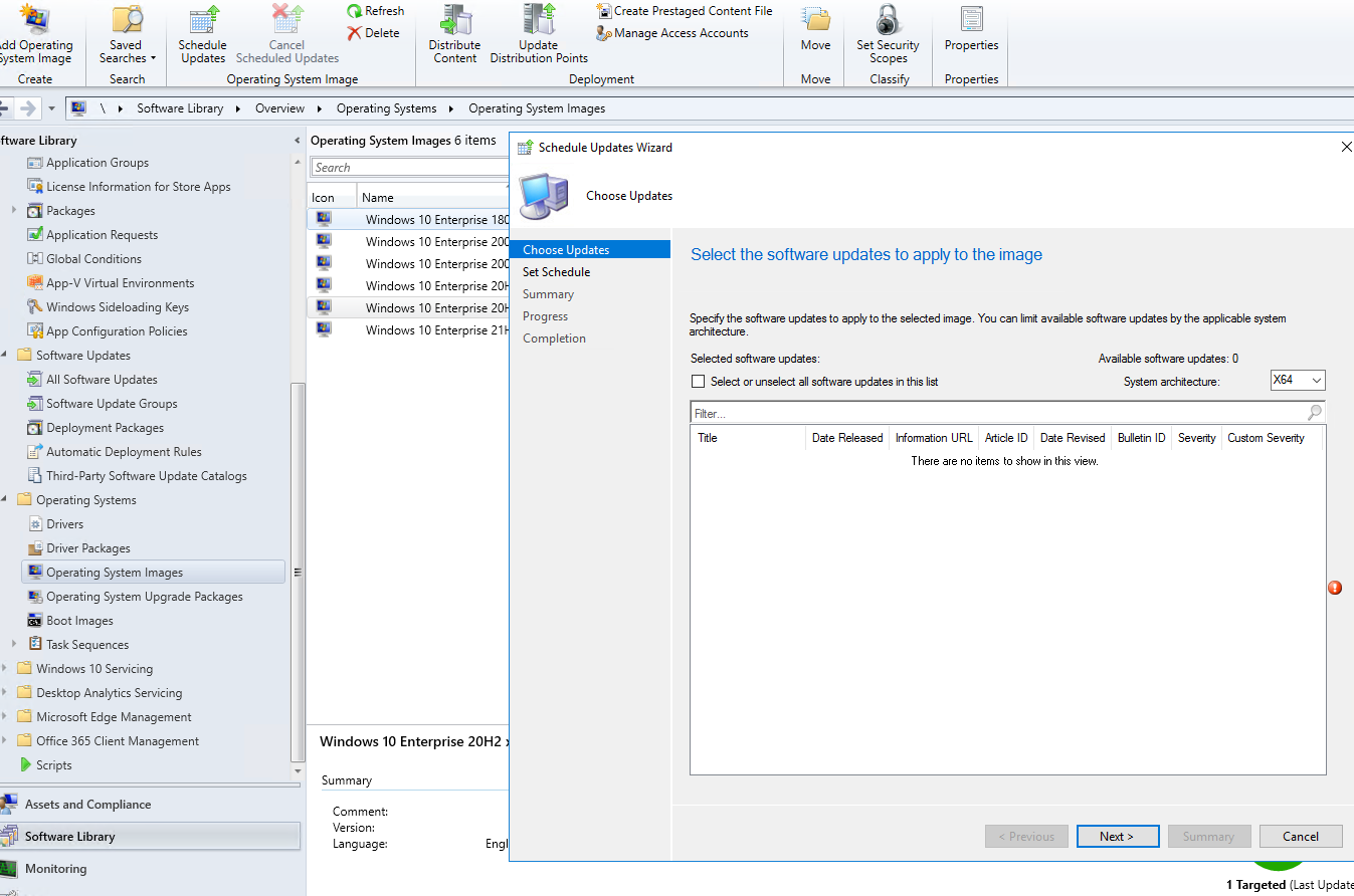 updates are not availibe to apply to an image - Microsoft Q&A