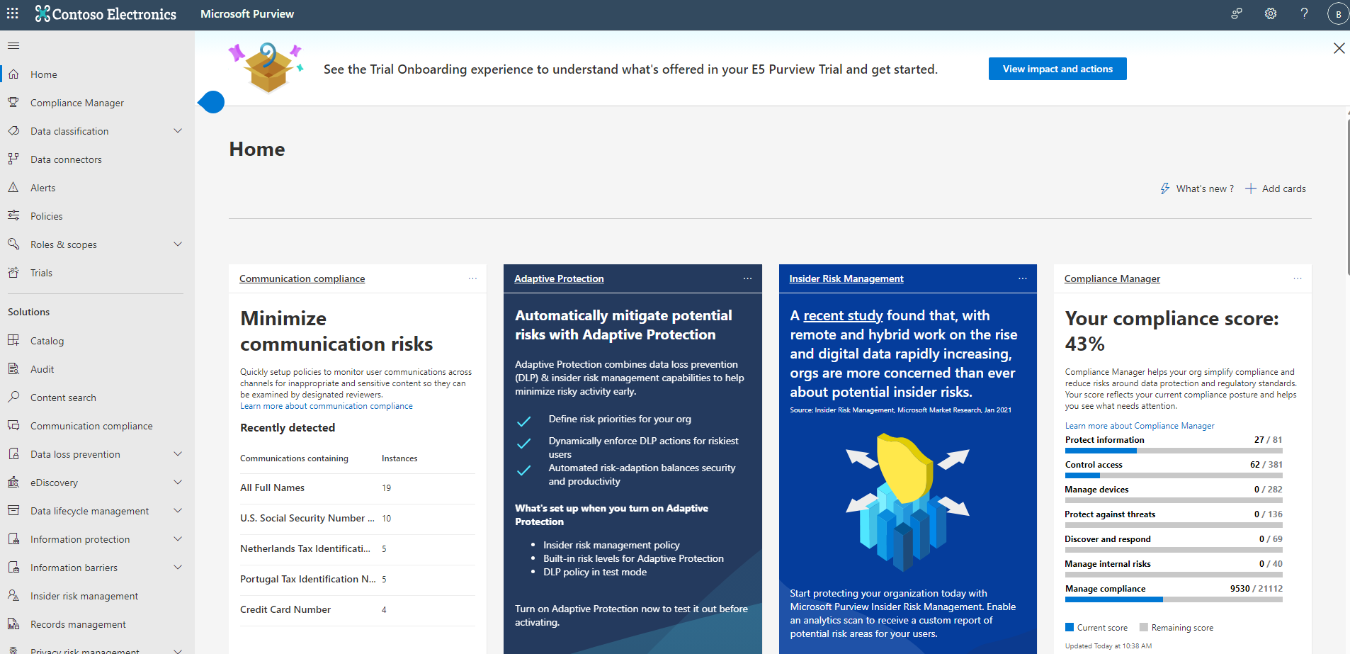 Can I access MS Purview Compliance Portal with a free account to try ...